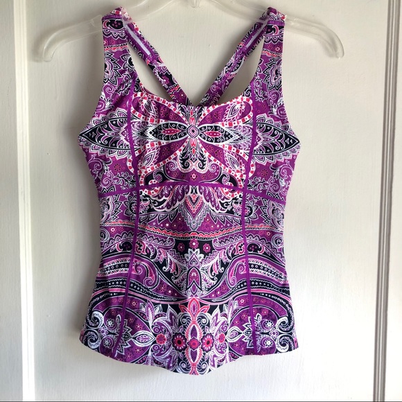Athleta | Swim | Athleta Purple Pointblank Shoreside Tankini Top | Poshmark